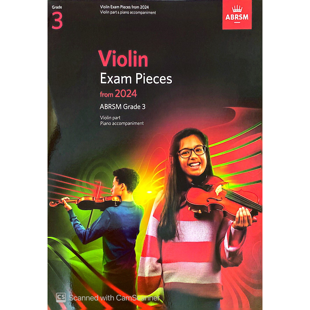 ABRSM Violin Exam Pieces from 2024 Grade 3 Violin part & piano ...