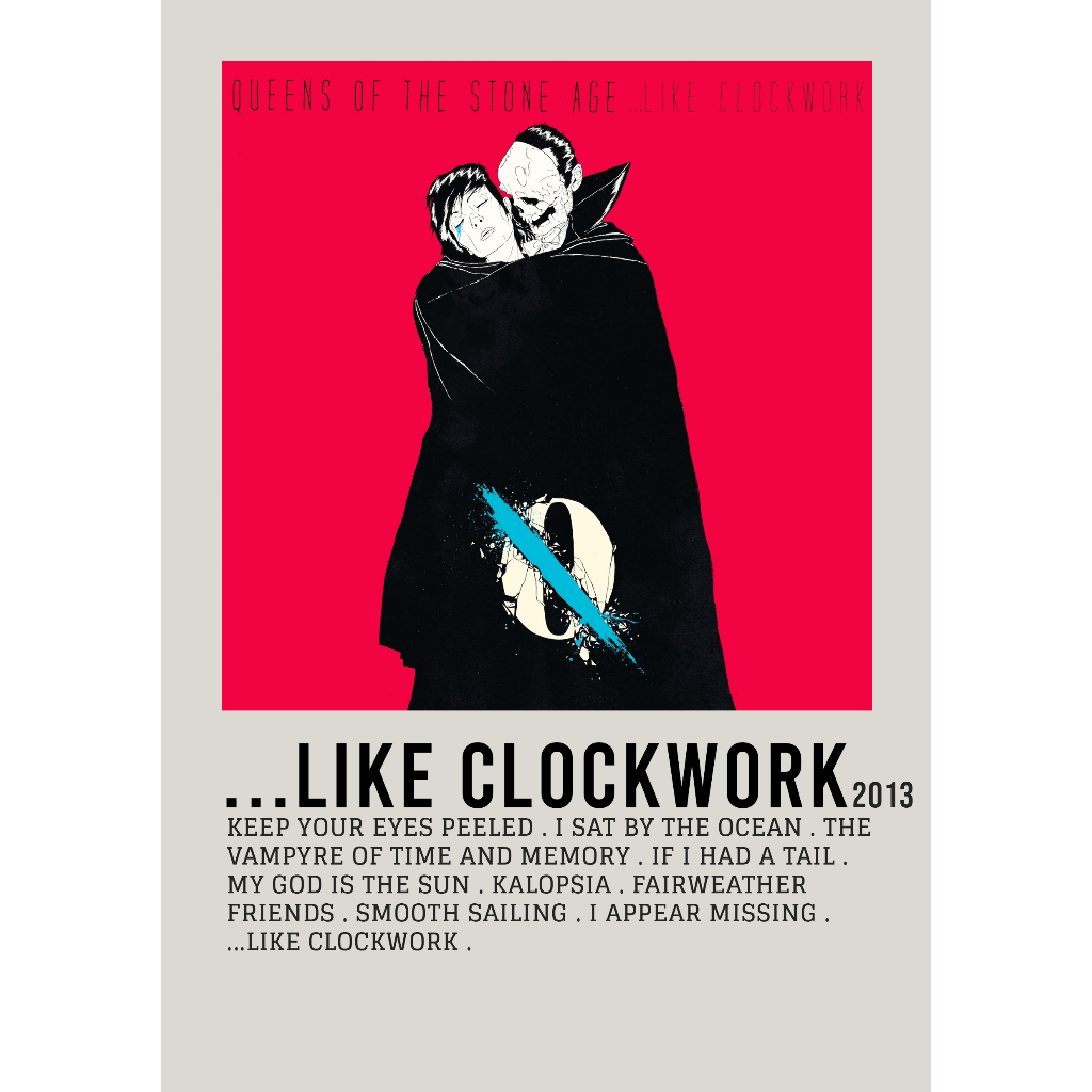 【READY STOCK】Poster Cover Album ...Like Clockwork by Queens of the ...
