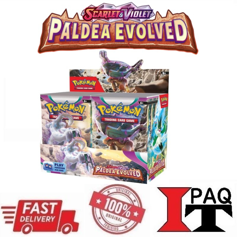 Pokemon TCG Scarlet and Violet SV02 Paldea Evolved Booster Box (36 Packs) | Shopee Malaysia