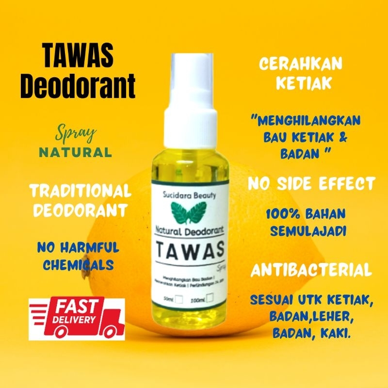 Dropship 💥 Underarm Tawas Spray 💥 Deodorant Tawas Spray 💥 Hilang Bau ...