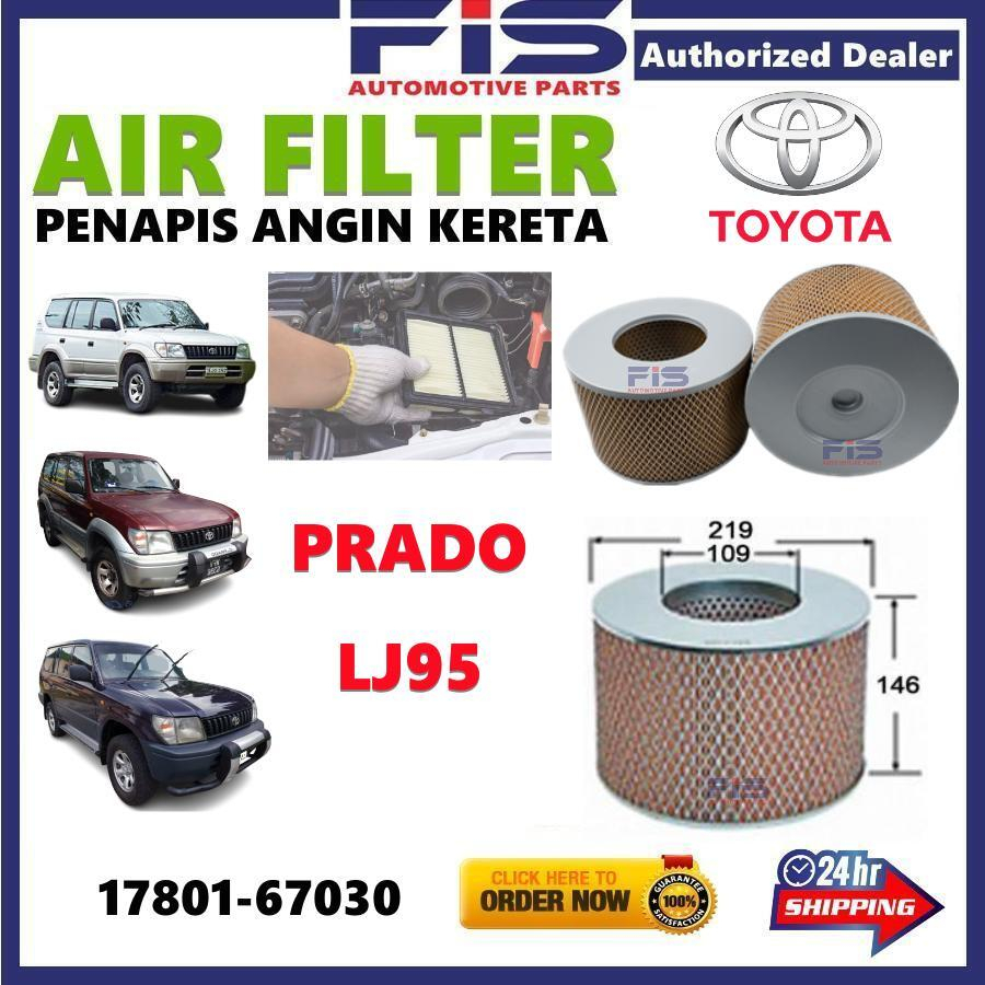 FIS Air Filter Toyota Prado Diesel LJ95 A-1396 17801-7800117801-67030 ...