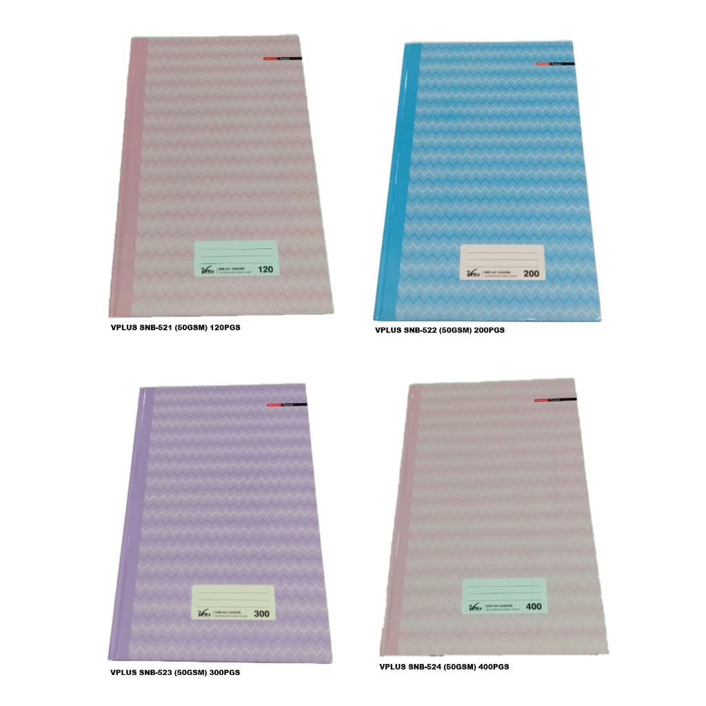 {Uni Paper} Vplus F4 Hard Cover Foolscap Book (120/200/300/400 Pgs ...