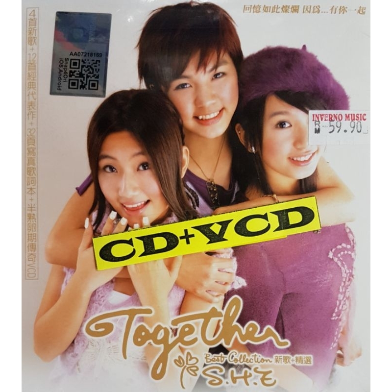 S.H.E - Together : Best Collection 新歌+精选 (大马版CD+VCD) | Shopee Malaysia