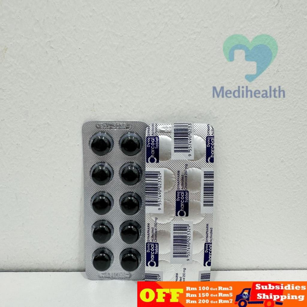 DYNA CHARCOAL (1 STRIP X 10 TABLETS) | Shopee Malaysia