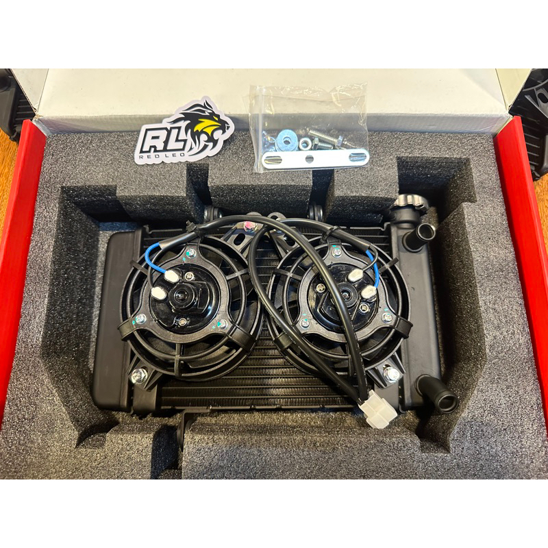 ESR MOTOR RED LEO BIG RADIATOR DOUBLE FAN & SINGLE FAN Y15/Y16/LC135 ...