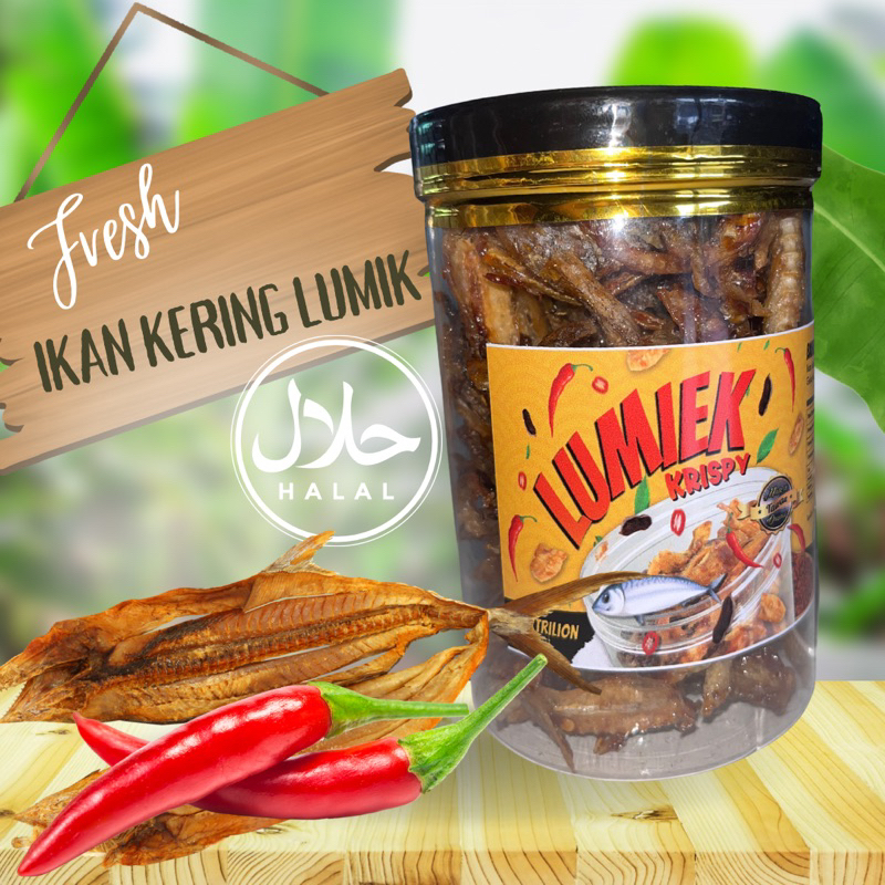 Lumiek Krispy Snek Ikan Kering Goreng Pedas Manis Halal Makanan Ringan ...