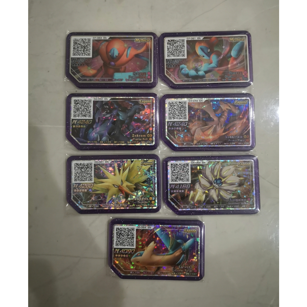 (100% Genuine Original) Pokemon gaole 5 star part 4 legend 2 legend 1 ...