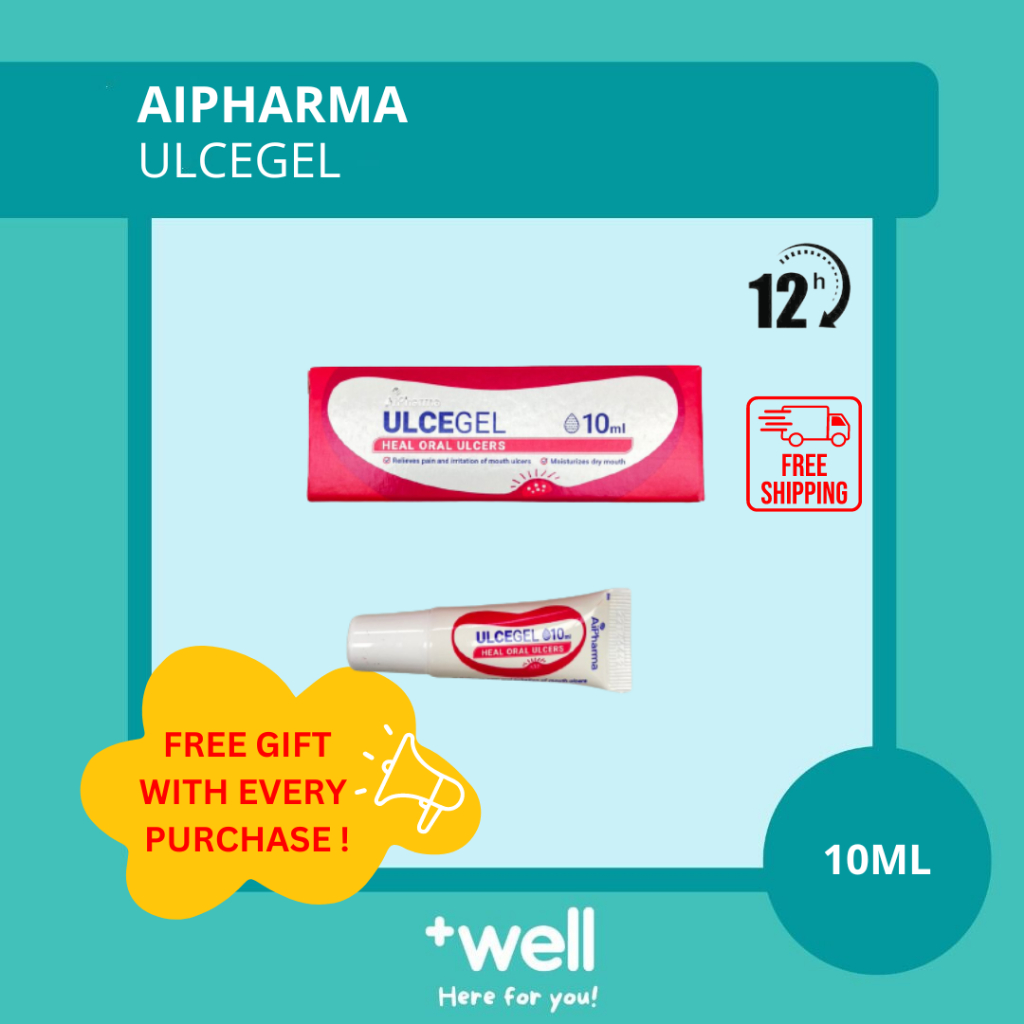 Aipharma Ulcegel Heal Oral Ulcers 10ml +FREE GIFT - relieve pain ...