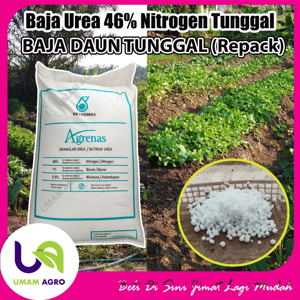 Baja Urea 46% Baja Nitrogen Tunggal Baja Daun 500gm | Shopee Malaysia