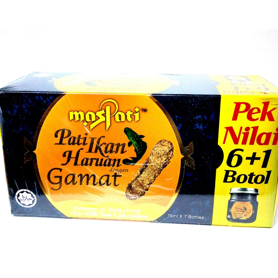 Maspati Pati Ikan Haruan Gamat 6 + 1 X 75ml | Shopee Malaysia