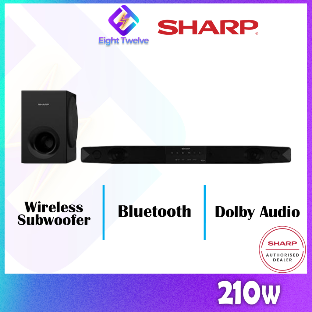 SHARP 2.1ch Sound Bar with Wireless Subwoofer | Shopee Malaysia