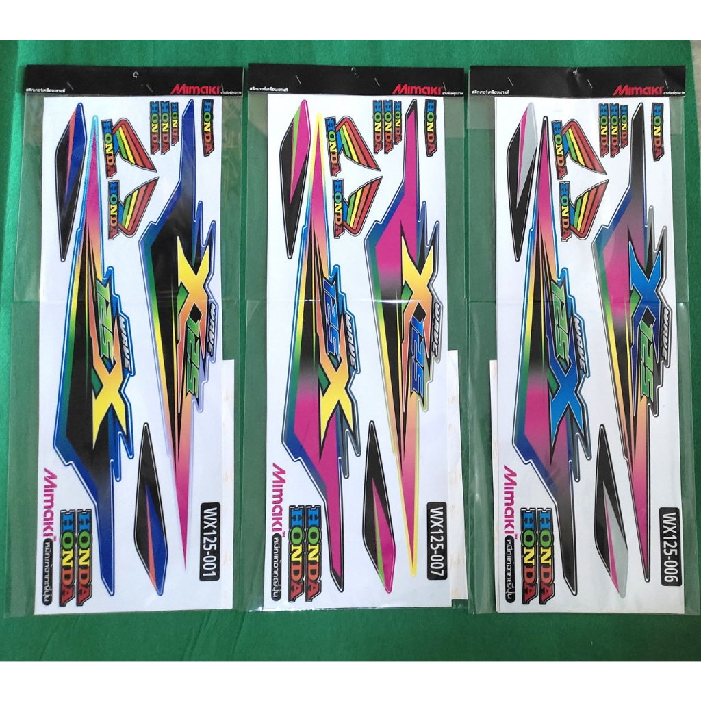 STRIPE WAVE125x/ULTIMO THAI THAILAND WAVE 125x ULTIMO X CUSTOM STICKER ...