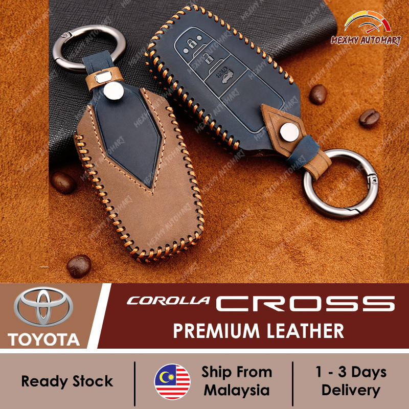 Toyota Corolla CROSS CAMRY ALTIS Cowhide Leather Key Cover Horse ...