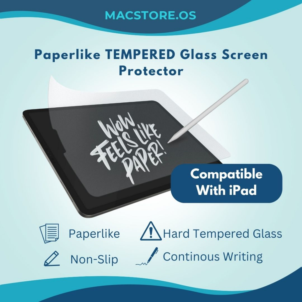 Premium Quality Paperlike Tempered Glass Screen Protector for Ipads ...