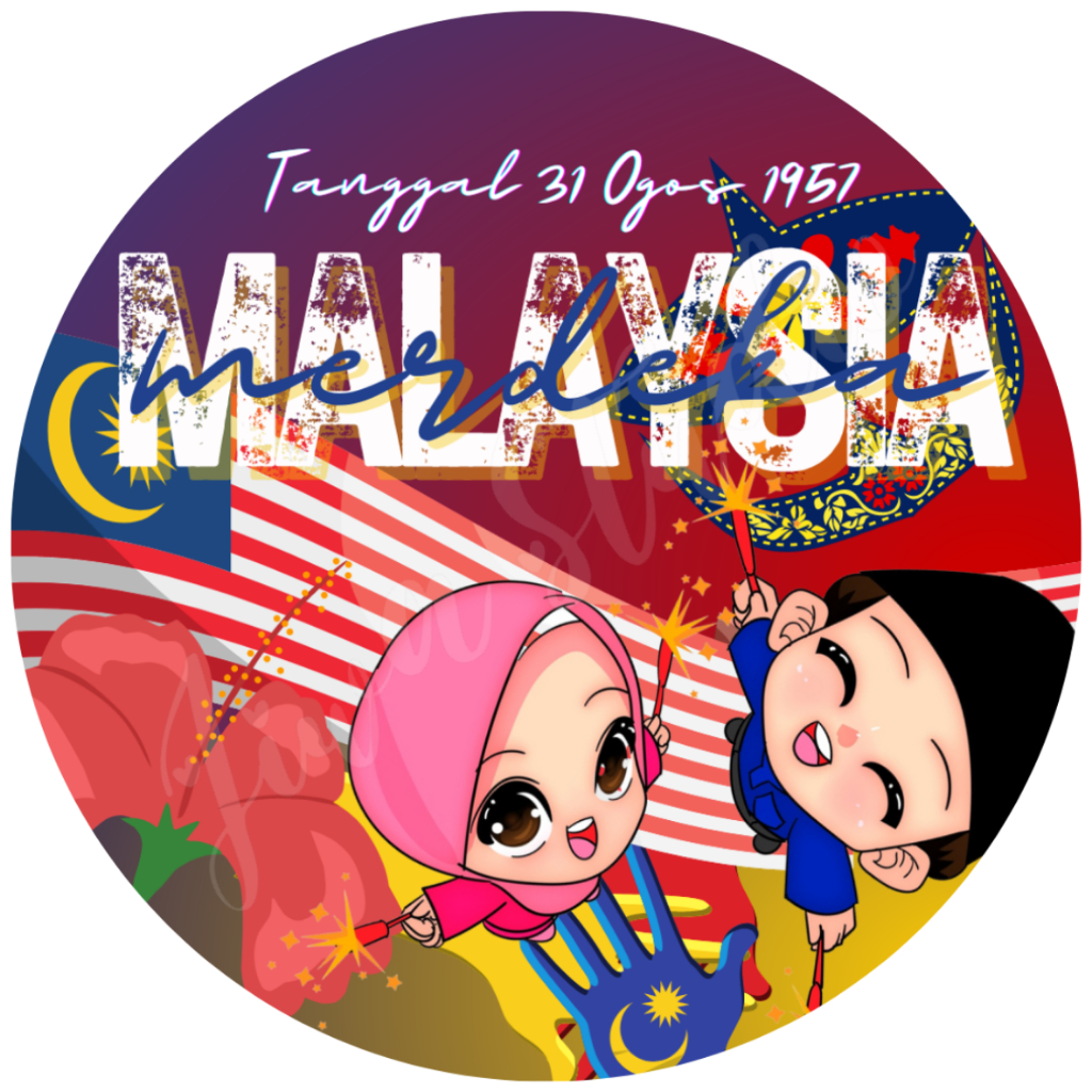 Hand Fan Emoji with Pen Hari Kemerdekaan | Doorgift | Souvenir ...