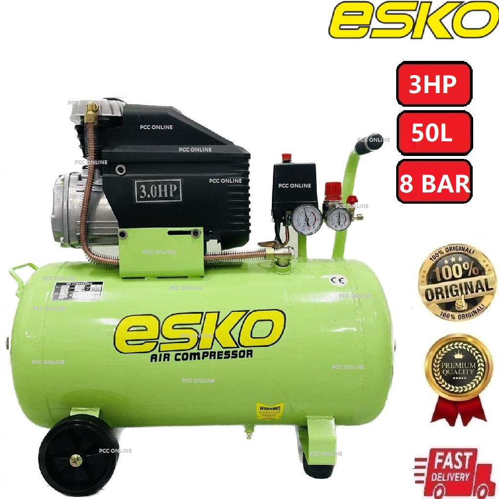 Esko EK-3050 Air Compressor |Compressor Angin 3HP 50L 8Bar | Shopee ...