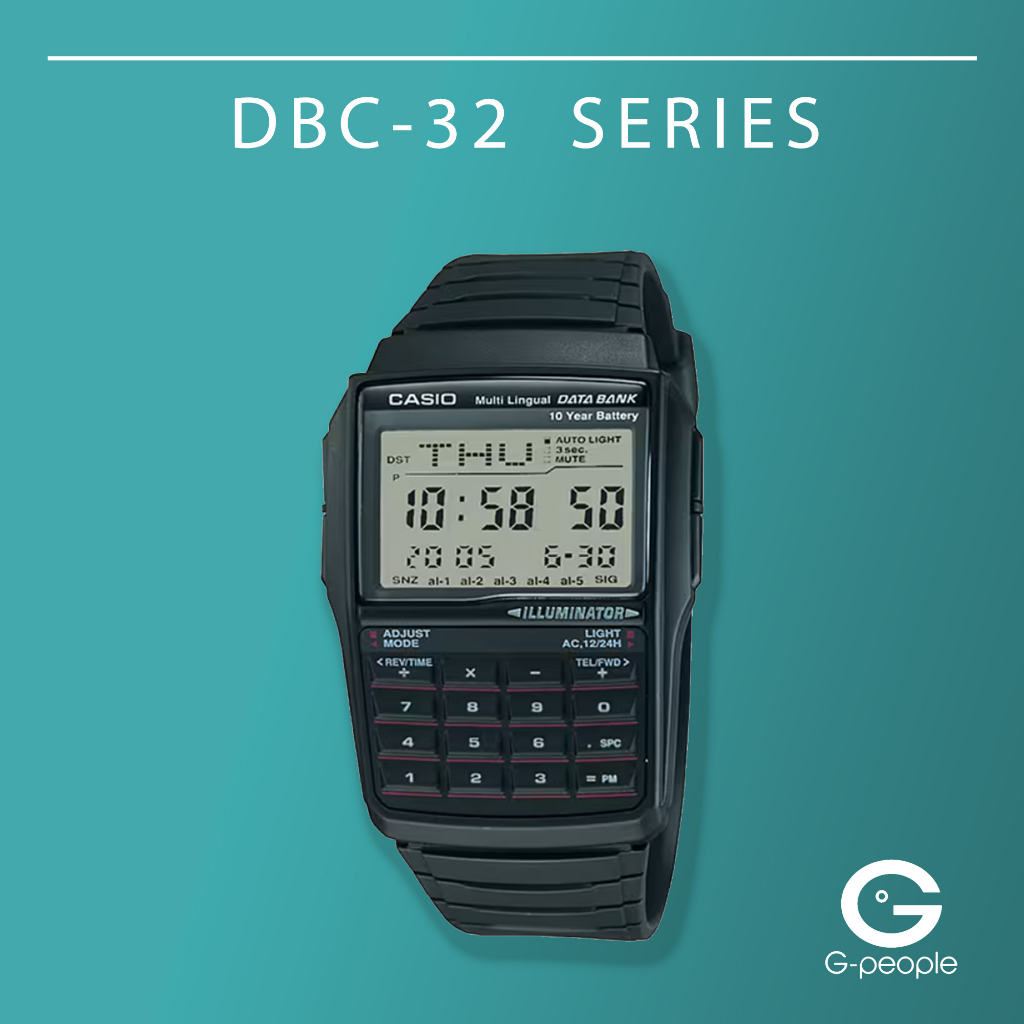 CASIO DBC-32-1ADF / DBC-32-1A / DBC-32 DATA BANK WATCH 100% ORIGINAL ...