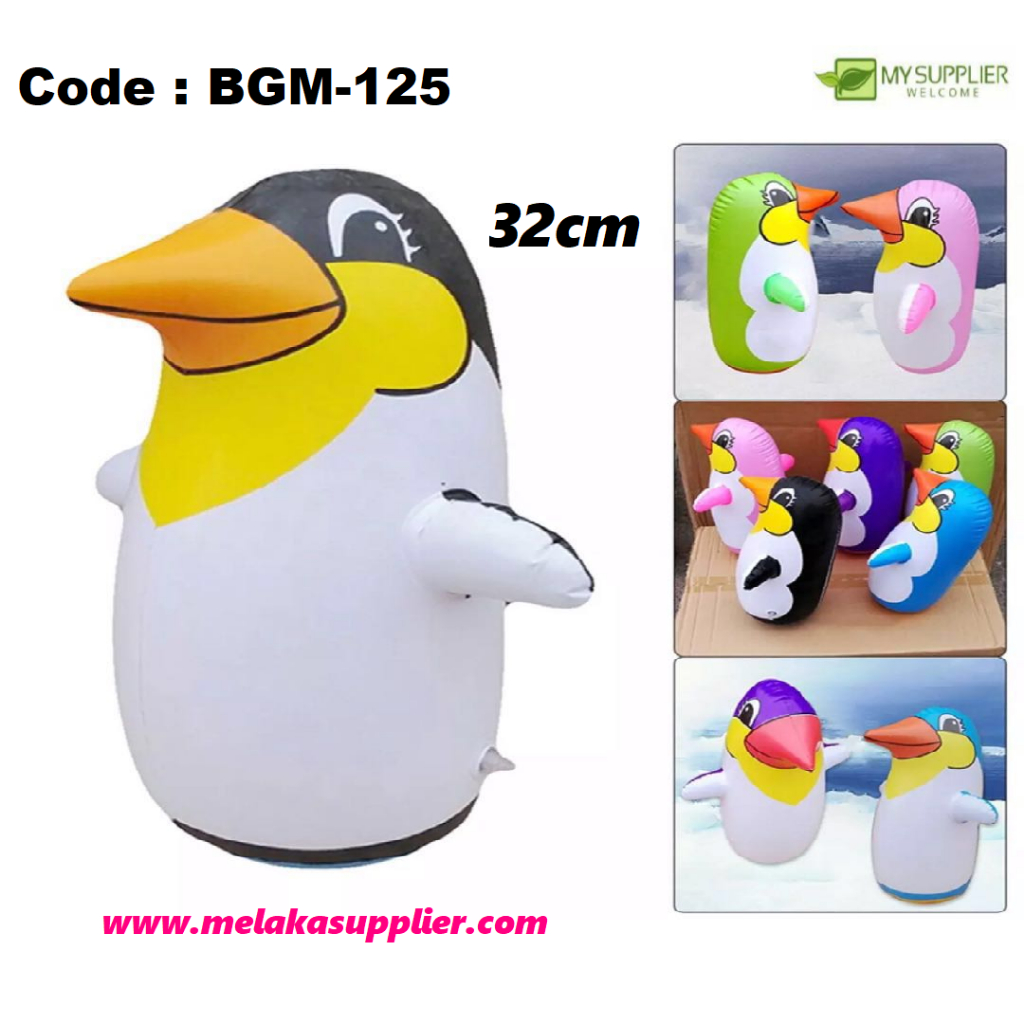 BGM-125 32cm+- Penguin Tumbler Inflatable PVC Toys (isi angin 80%) | Shopee Malaysia