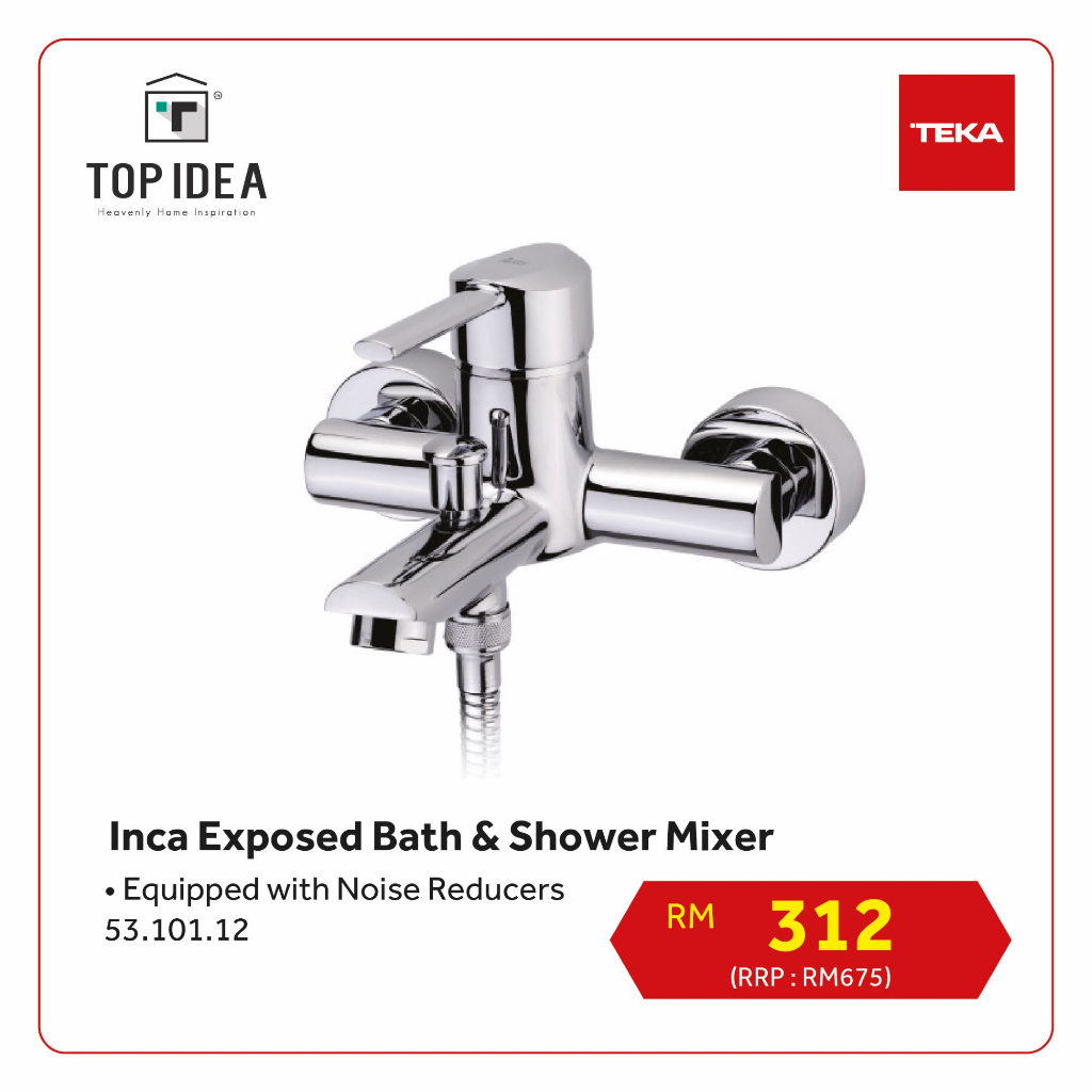 TEKA INCA Exposed Bath & Shower Mixer | WHILE STOCK LAST | MID-YEAR ...