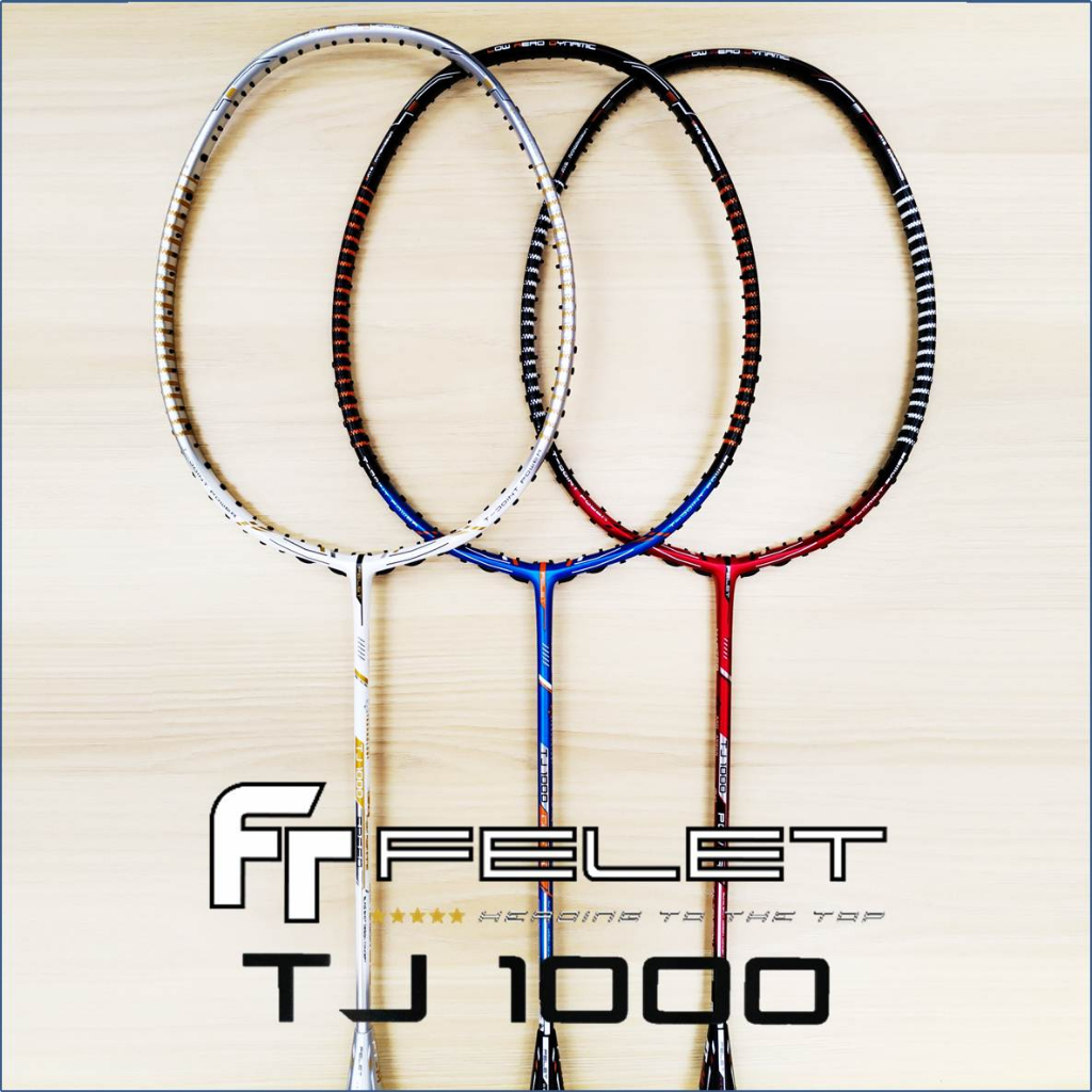 FELET Badminton Racket TJ 1000 (100% Original )(FREE GRIP) | Shopee ...