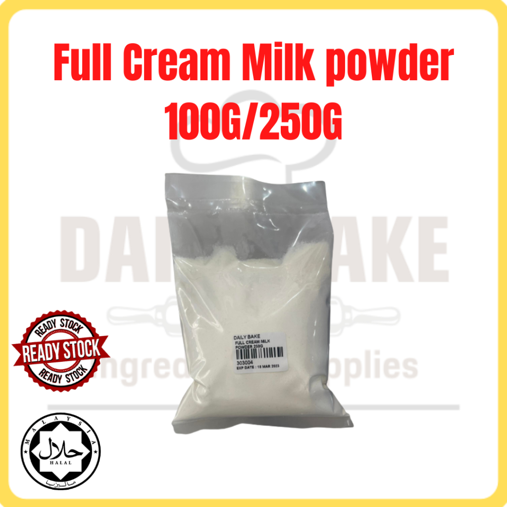 Full Cream Milk Powder 100G 250G 500G 1KG/ Susu Tepung Krim Penuh/全脂牛奶粉 ...