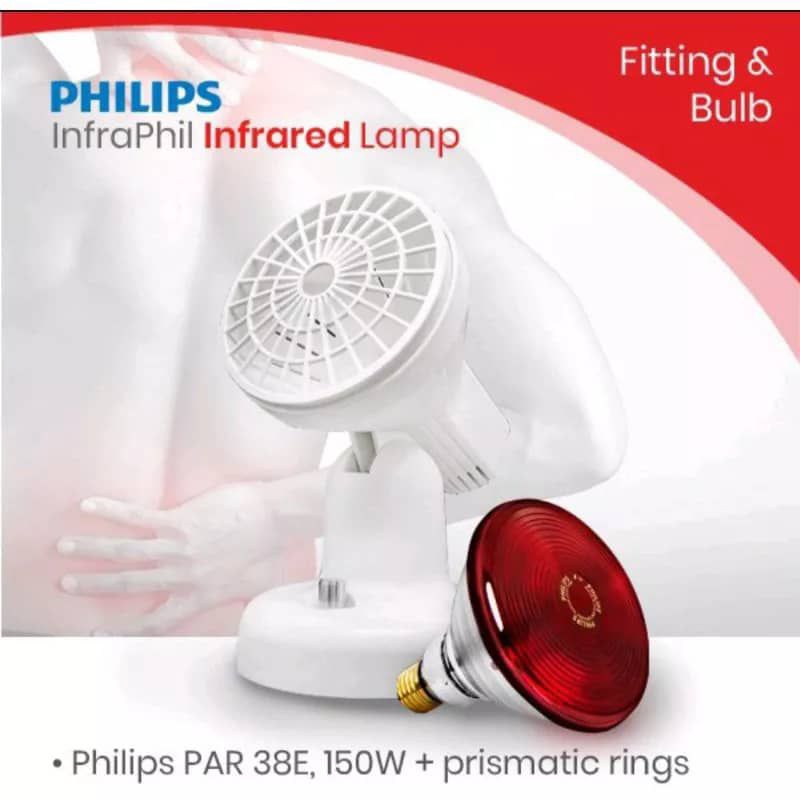 Philips 150W InfraPhil Infrared Dimmable Lamp Relieve Muscle Muscular ...