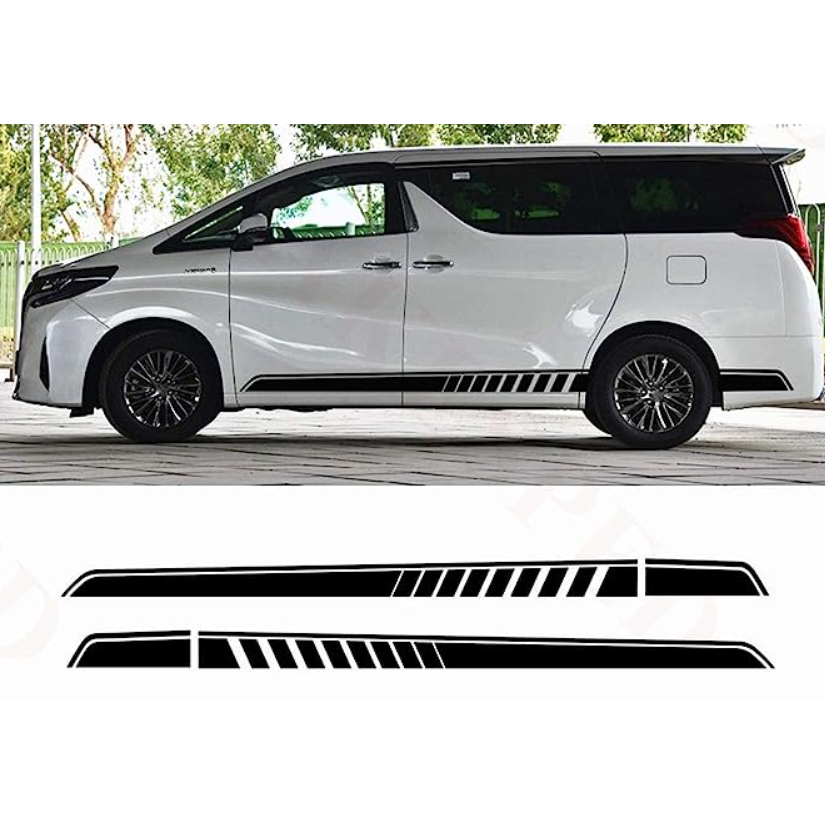 Car Side Stickers Stripe Decal for Toyota Alphard Vellfire TRD MVP ...