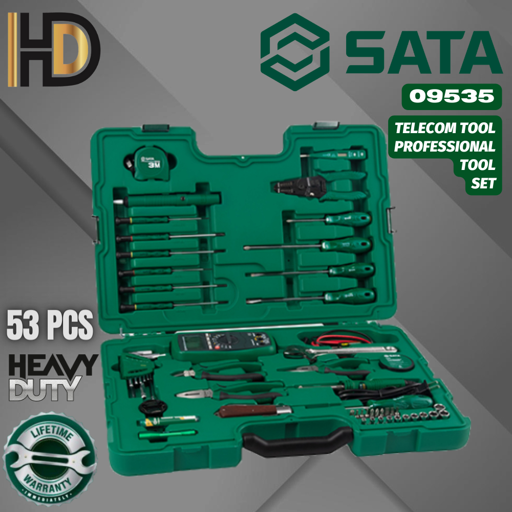 SATA Telecom Electrical Mechanical Tool Set 53 Pcs / Mechanical Tool ...