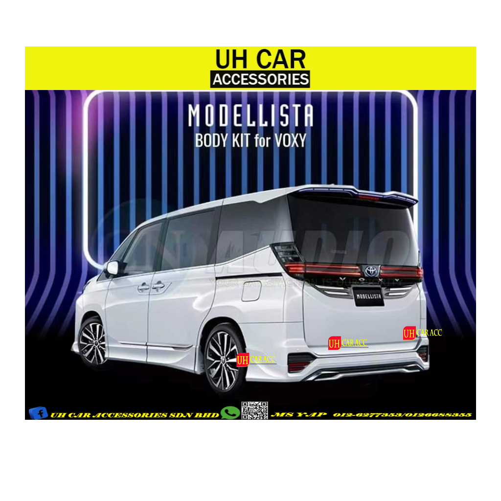 TOYOTA VOXY 2022-2023 MODELLISTA FRONT N REAR SKIRT BODYKIT | Shopee Malaysia