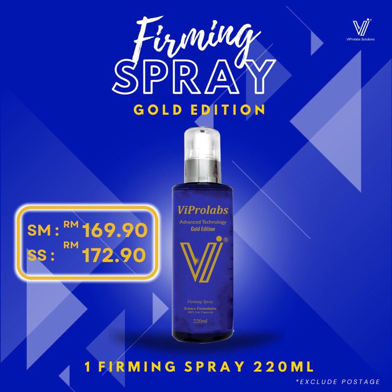 VIPROLABS - FIRMING SPRAY GOLD EDITION 220ML | Shopee Malaysia