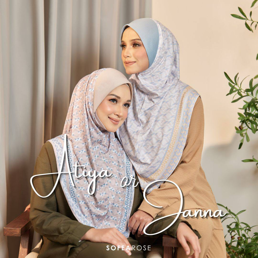 ORIGINAL SR 💙Janna Carlaa Atiya Carlaa Series Express Hijab by SOFEAROSE 💙 Original by Sofearose ...