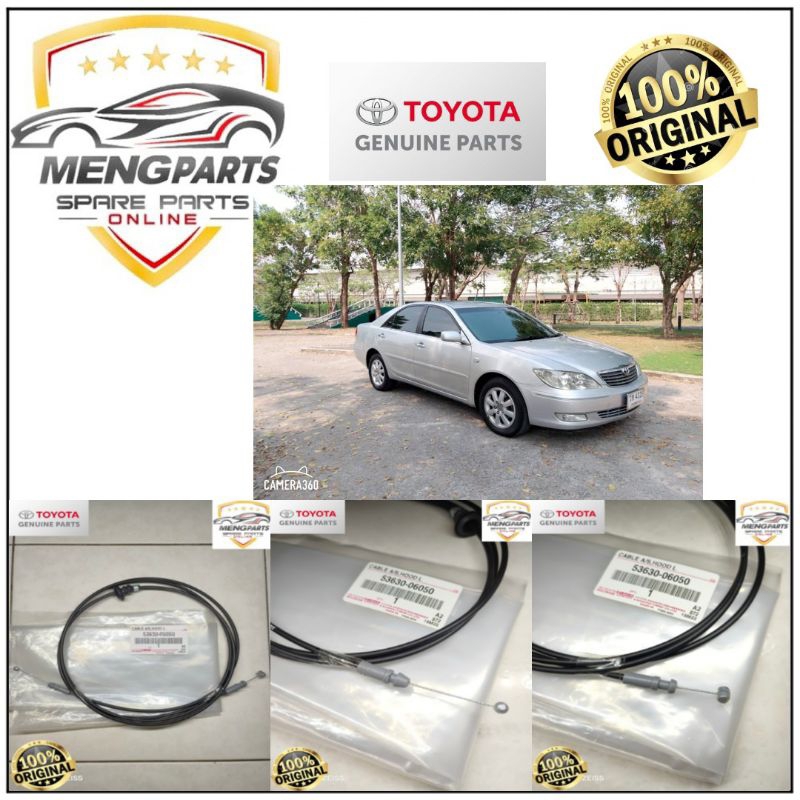ORIGINAL 💯% TOYOTA CAMRY ACV30 2002-2006 YEAR FRONT BONNET CABLE 53630 ...