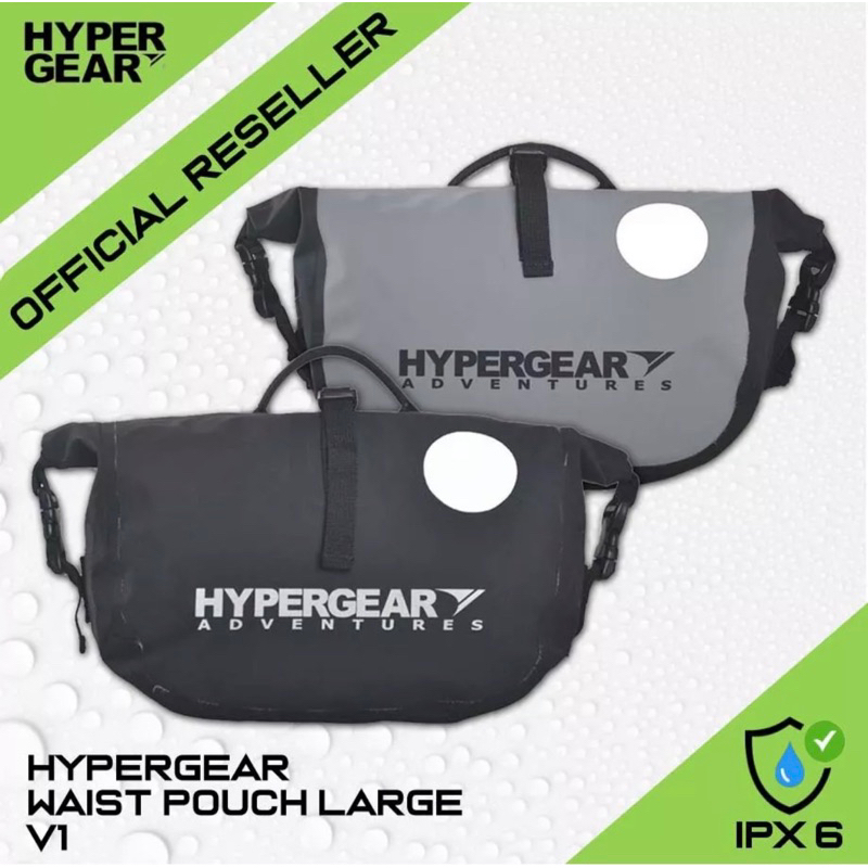 Hypergear Waist Pouch Large - Grey / Black (100% Original + 1 Year ...