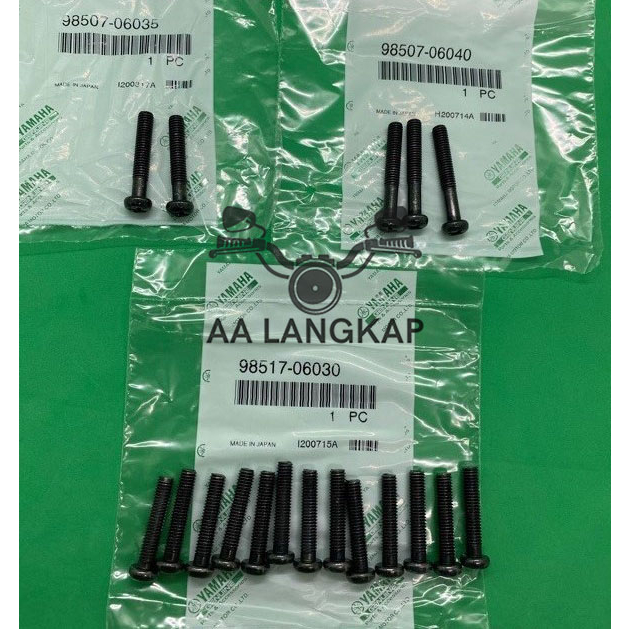 SKRU CASING KIRI KANAN RXZ MILI ORIGINAL MADE IN JAPAN SKRU KULIT ENJIN ...