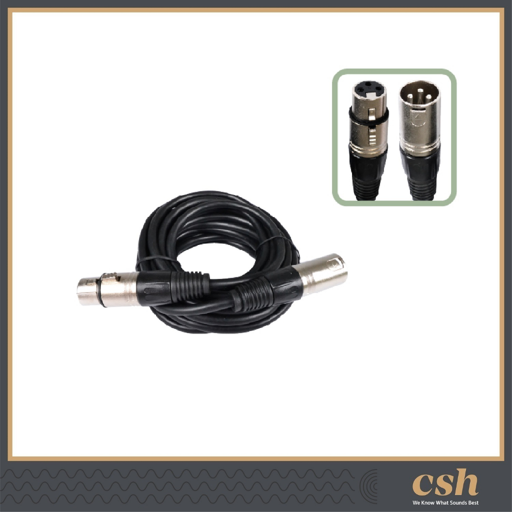 Cannon Plug to Cannon Socket Cable (5m /10m) | Shopee Malaysia
