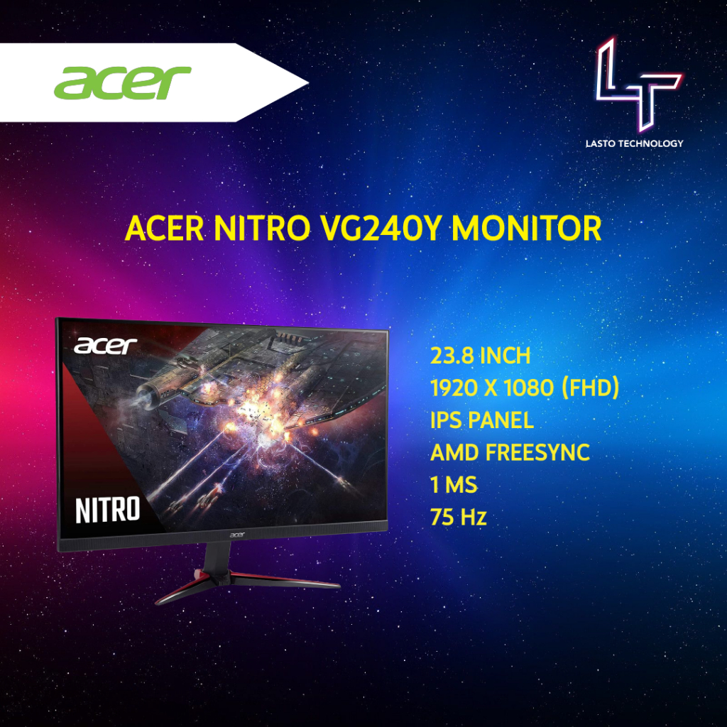 Acer Nitro VG0 VG240Y Wide Screen LCD Monitor | Shopee Malaysia