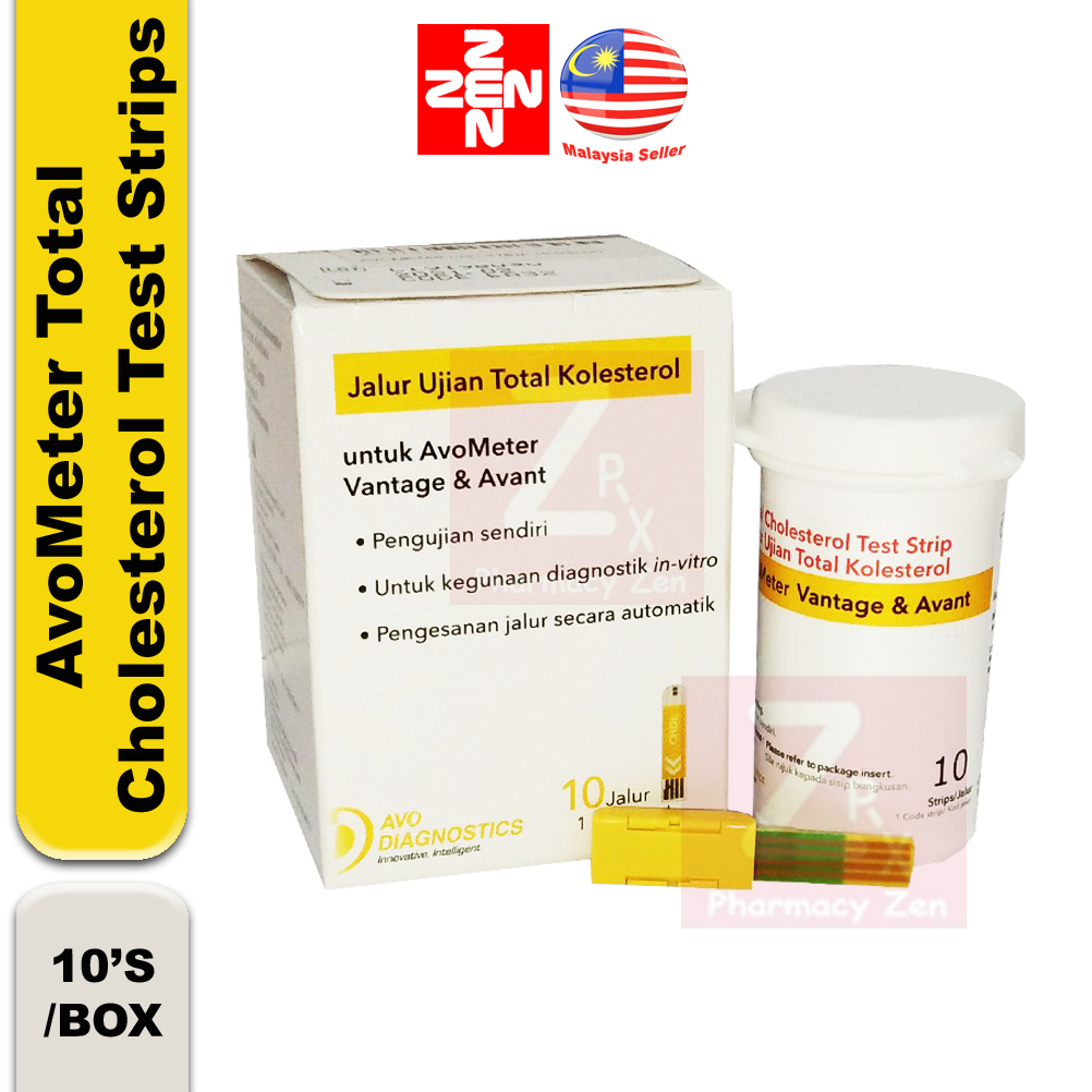 AvoMeter Total Cholesterol Test Strips 10's | Shopee Malaysia