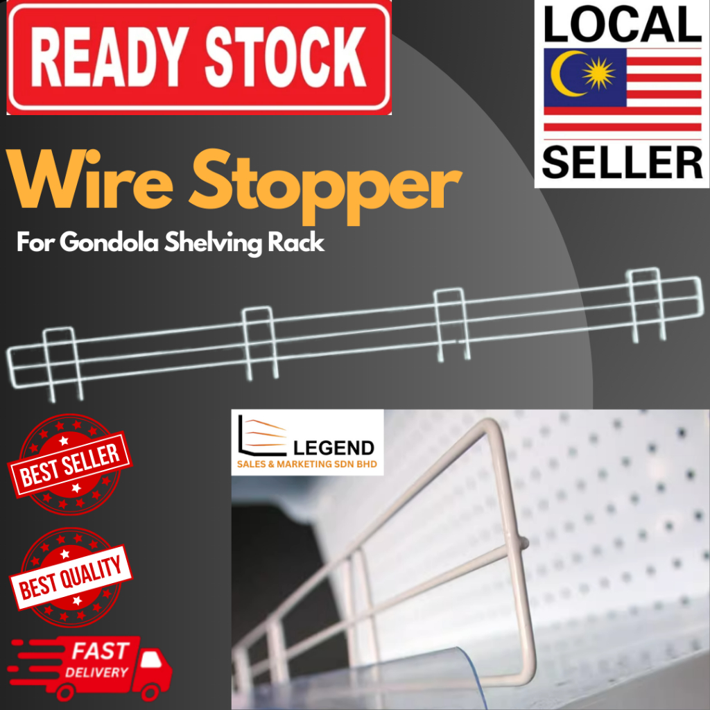 Wire Stopper/ Acrylic Stopper Thickness 3.2mm x 3ft/4ft x 55mmH for ...