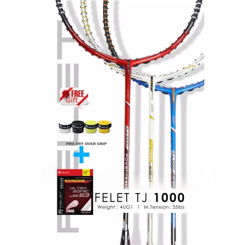 Felet Badminton Racket TJ 1000(100% Original) | Shopee Malaysia