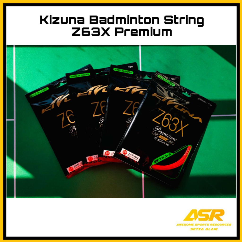 Kizuna Badminton String Z63X Premium / Tali Badminton Kizuna Z63X ...