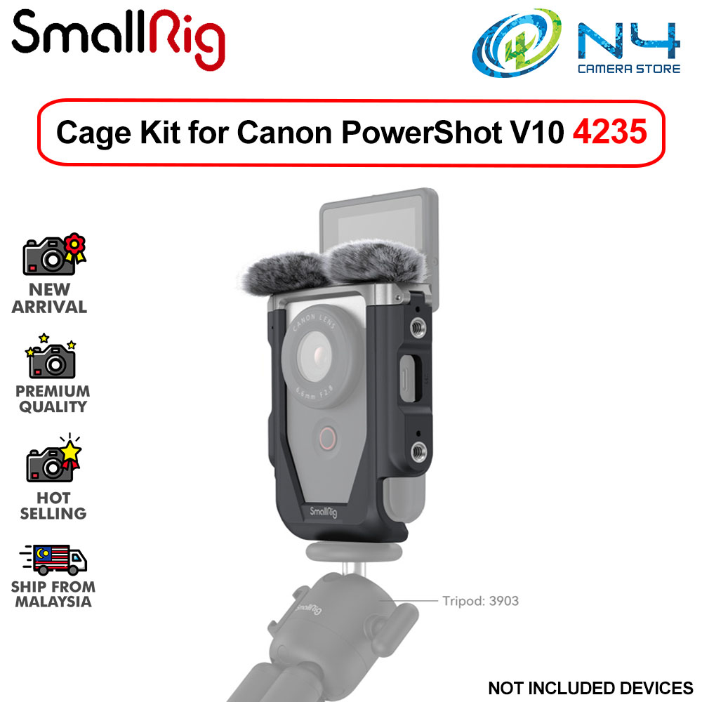 SmallRig Cage Kit for Canon PowerShot V10 (4235) | Shopee Malaysia
