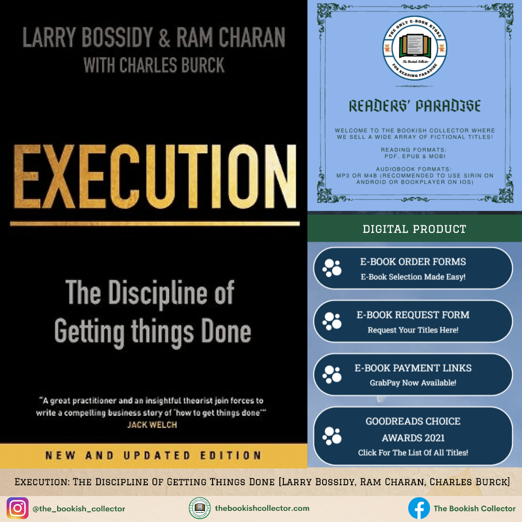 Execution: The Discipline Of Getting Things Done [Larry Bossidy, Ram ...