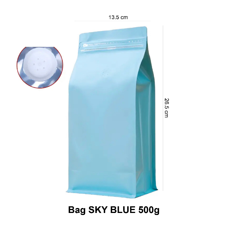(READY STOCK)Coffee Bag Aluminium Foil Packaging Bag With Air Valve Sealed Food Powder Tea ...