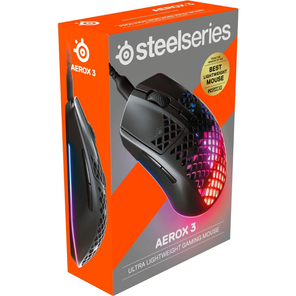 # SteelSeries Aerox 3 WIRED / WIRELESS Ultra Lightweight RGB Gaming ...
