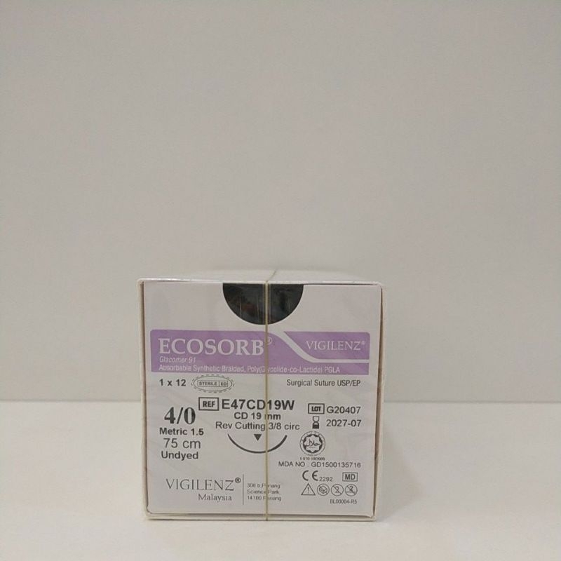 Vigilenz Ecosorb Surgical Suture, Absorbable Suture, 12pcs/box | Shopee ...