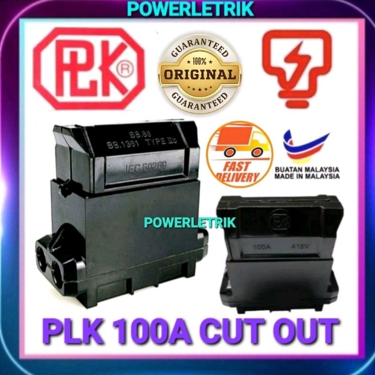 ☄READY STOCK☄PLK 100A CUT OUT UNIT - MADE IN MALAYSIA | Shopee Malaysia