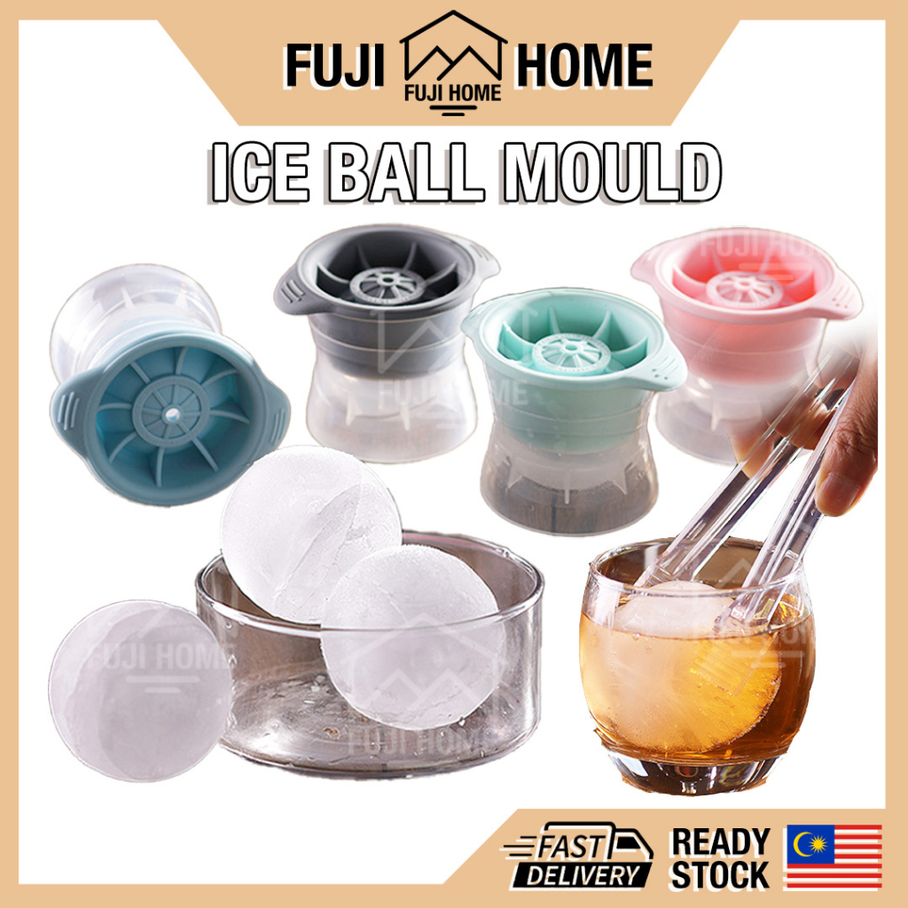 🏠READY STOCK🏠Silicone Round Ice Ball Mold Spherical Round Ice Cube Tray ...