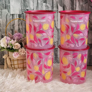 Tupperware Batik One Touch Topper Junior (6) 600ml One Touch Canister Set Petalz OT Topper 600ml ...