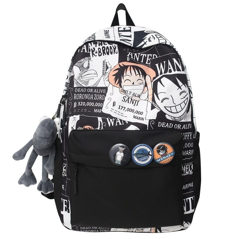 ONE PIECE LUFFY Backpack Bag School Bag Student Bag Cartoon Laptop Bag ...