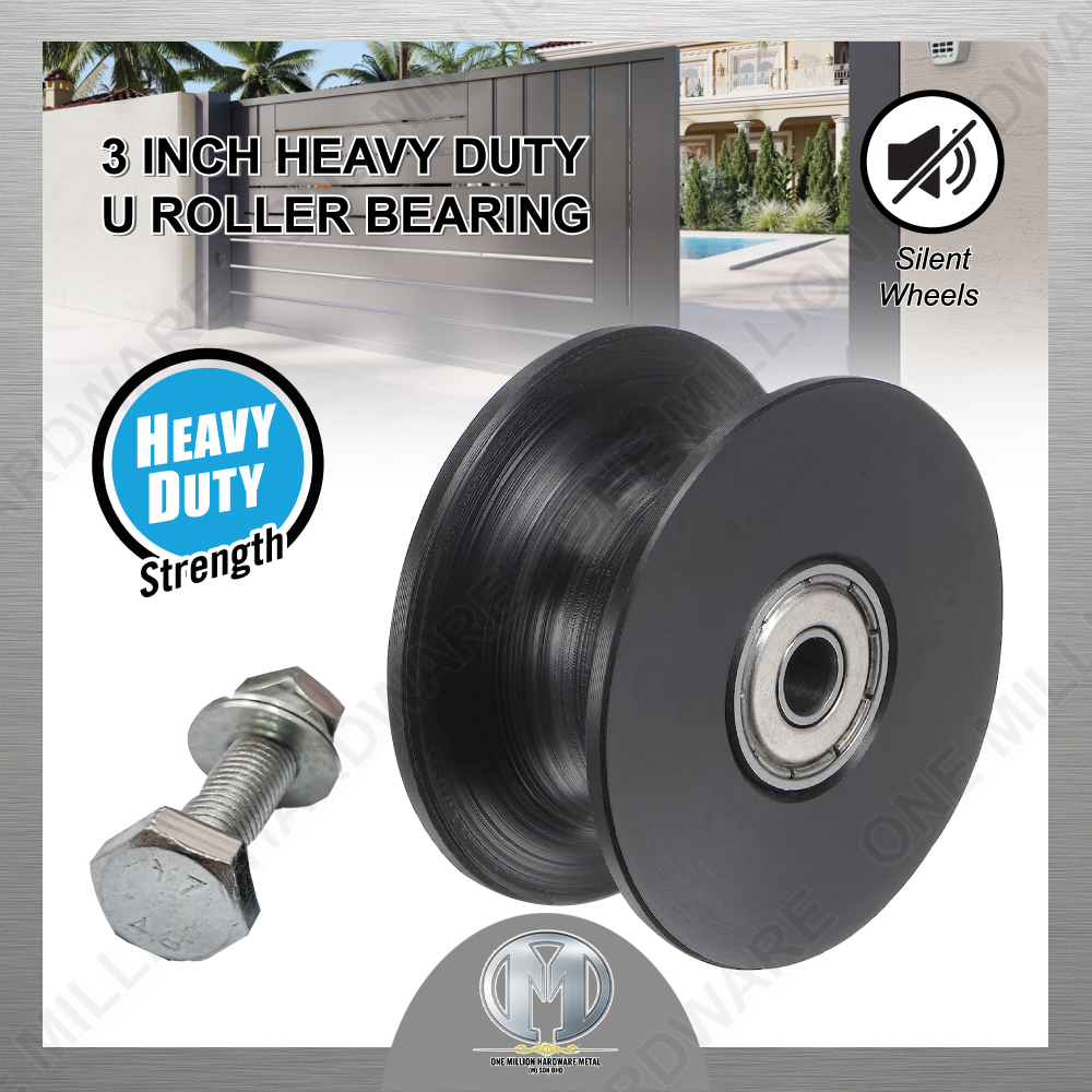 [READY STOCKS] 3 Inch Heavy Duty Auto-Gate Pipe Bearing Roller ...